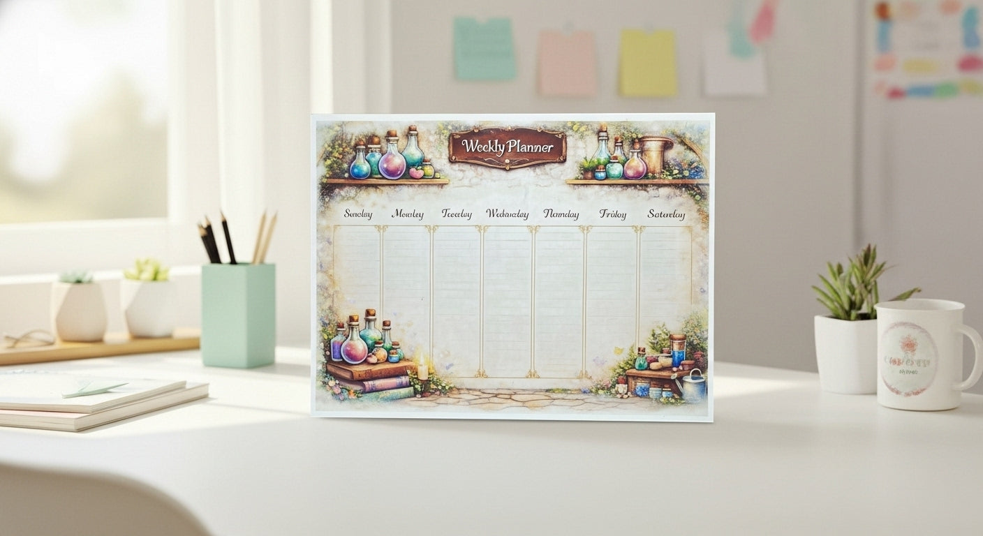 Magical Apothecary Weekly Planner | Whimsical Weekly Organization Pad ...